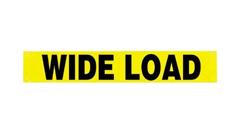 12" x 60" Solid Aluminum Double Sided Wide Load Sign – USADriveSafe