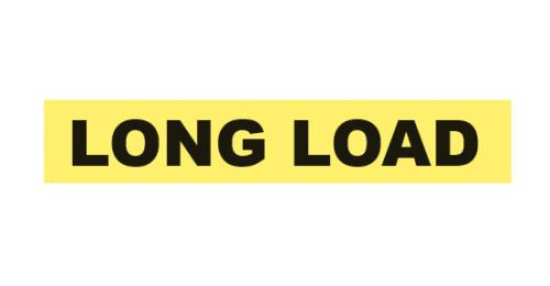 12" x 60" Long Load Vinyl Adhesive Sign – USADriveSafe