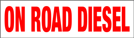 On Road Diesel Magnetic Sign 21" x 6" – USADriveSafe